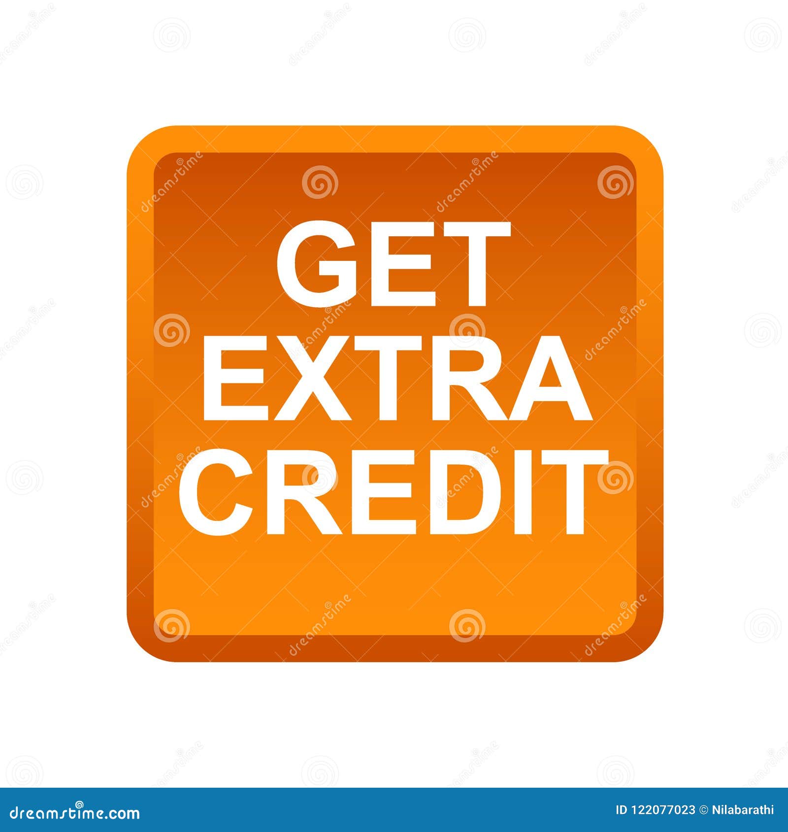 Get extra credit stock illustration. Illustration of credit - 122077023