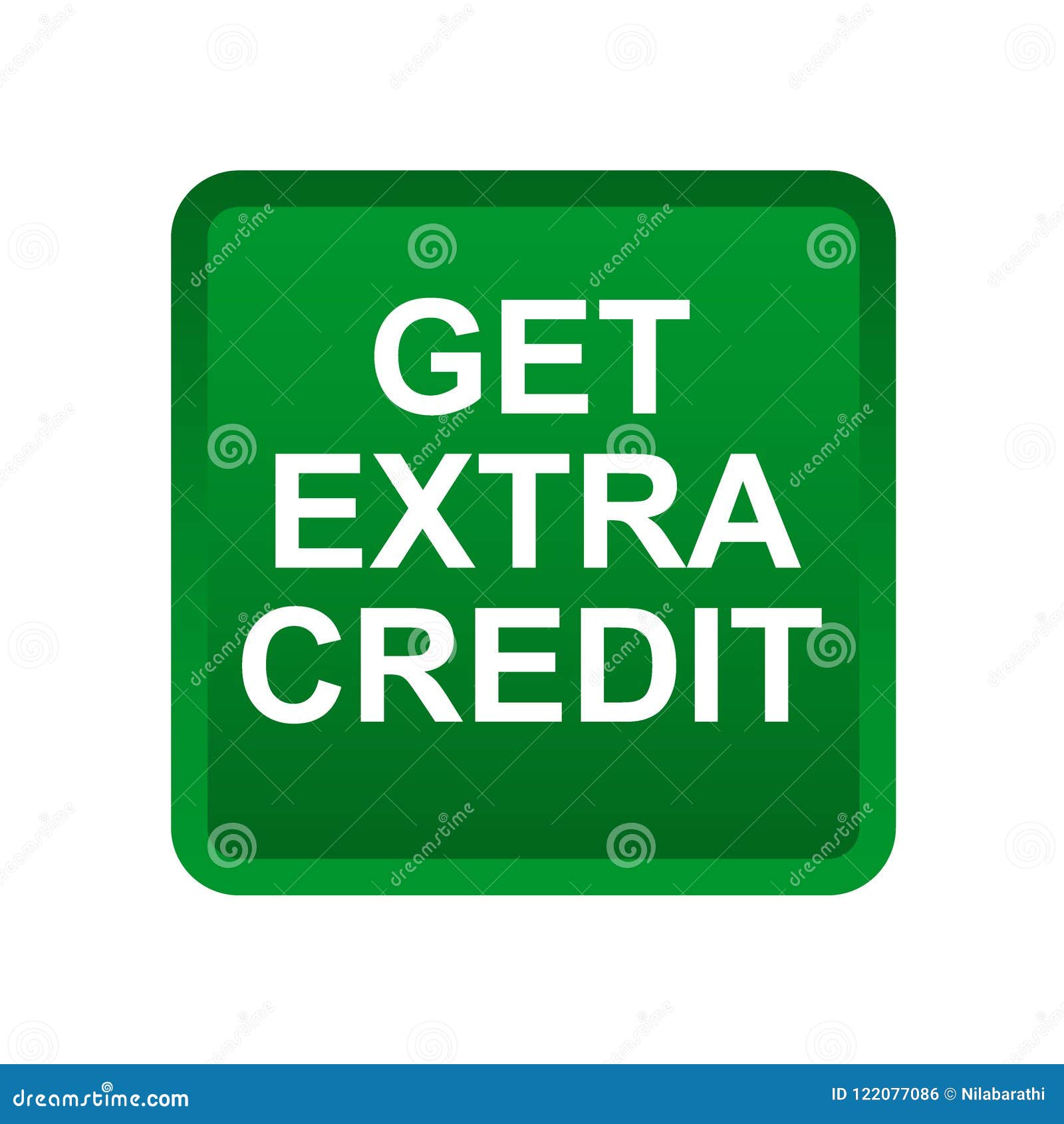 Get extra credit stock illustration. Illustration of element - 122077086