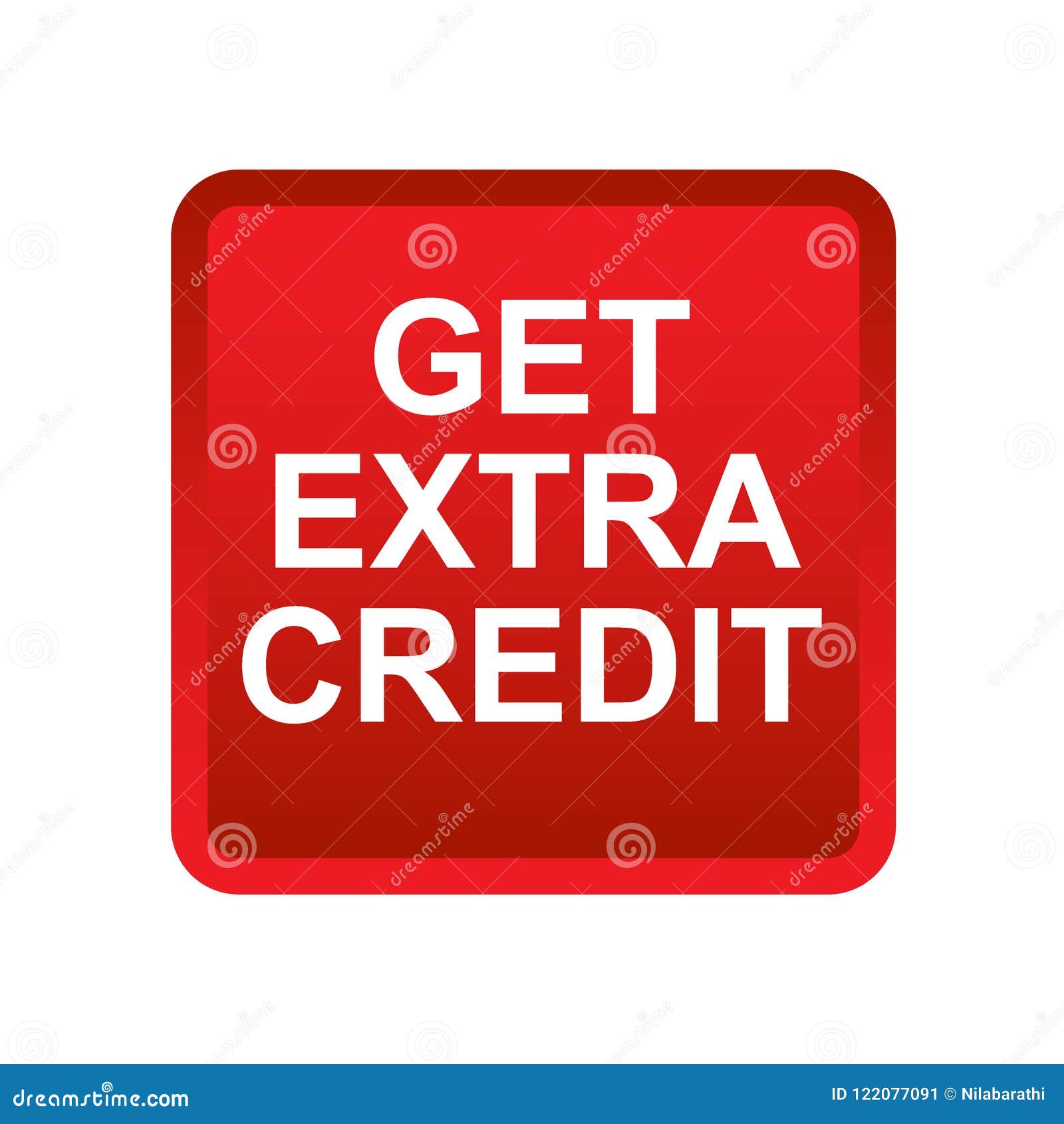 Get extra credit stock illustration. Illustration of advertisement ...