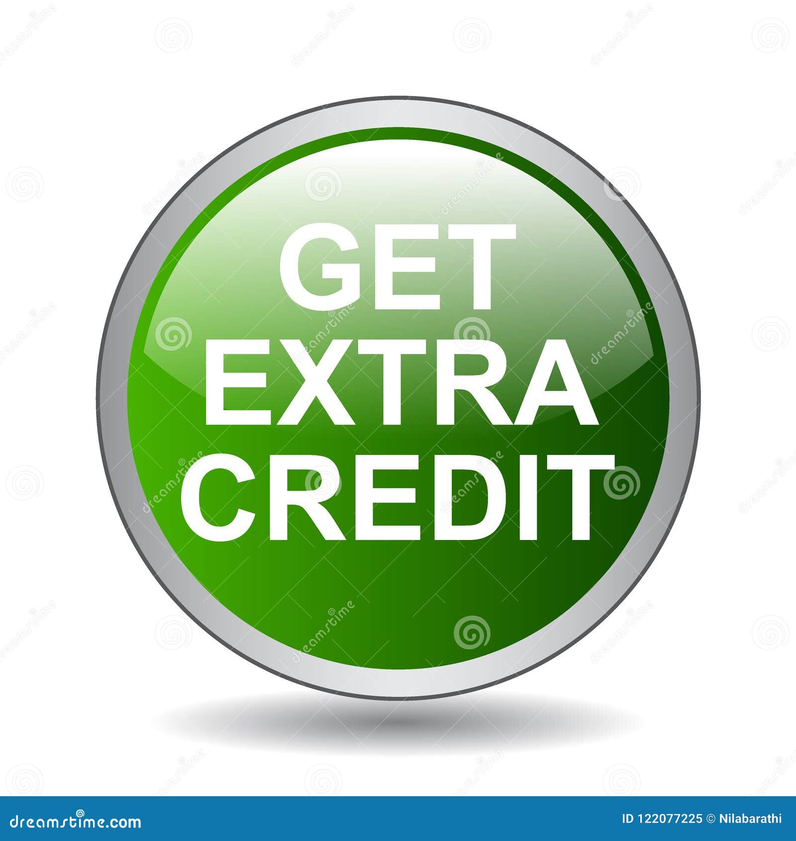 Get extra credit stock illustration. Illustration of background - 122077225