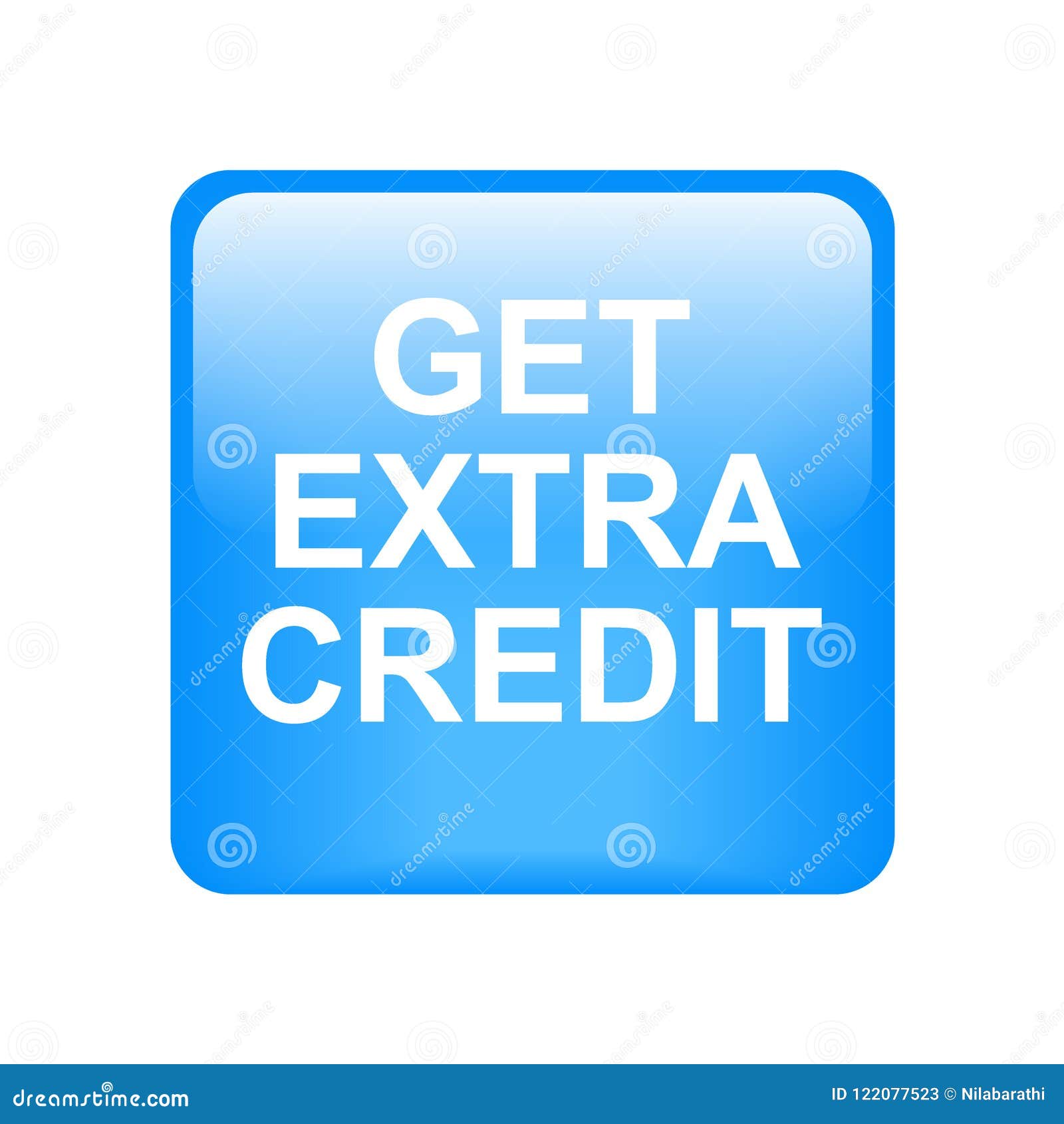 Get extra credit stock illustration. Illustration of computer - 122077523