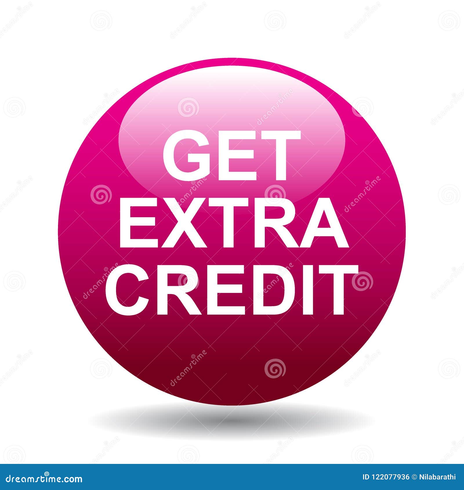 Get extra credit stock illustration. Illustration of offer - 122077936