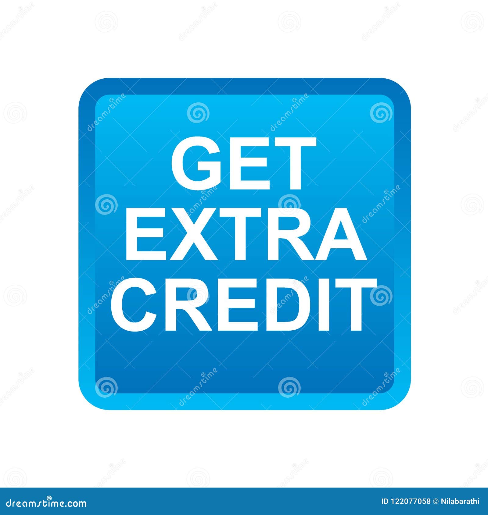Get extra credit stock illustration. Illustration of credit - 122077058