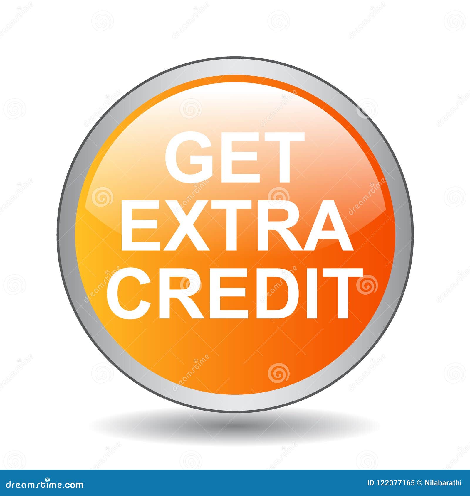 Get extra credit stock illustration. Illustration of product - 122077165