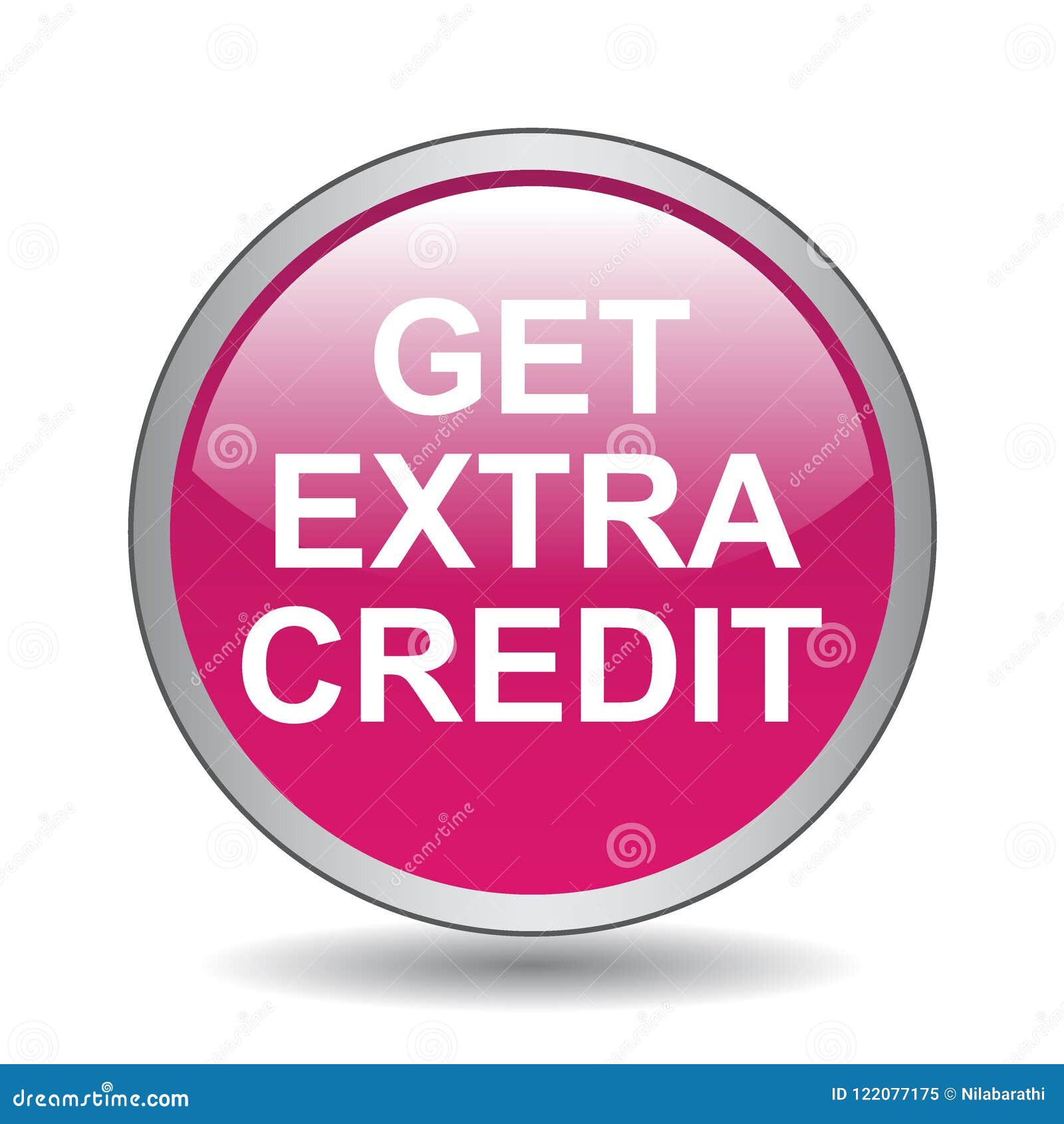 Get extra credit stock illustration. Illustration of credit - 122077175