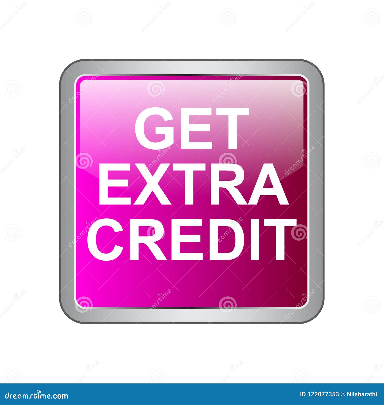 Get extra credit stock illustration. Illustration of marketing - 122077353