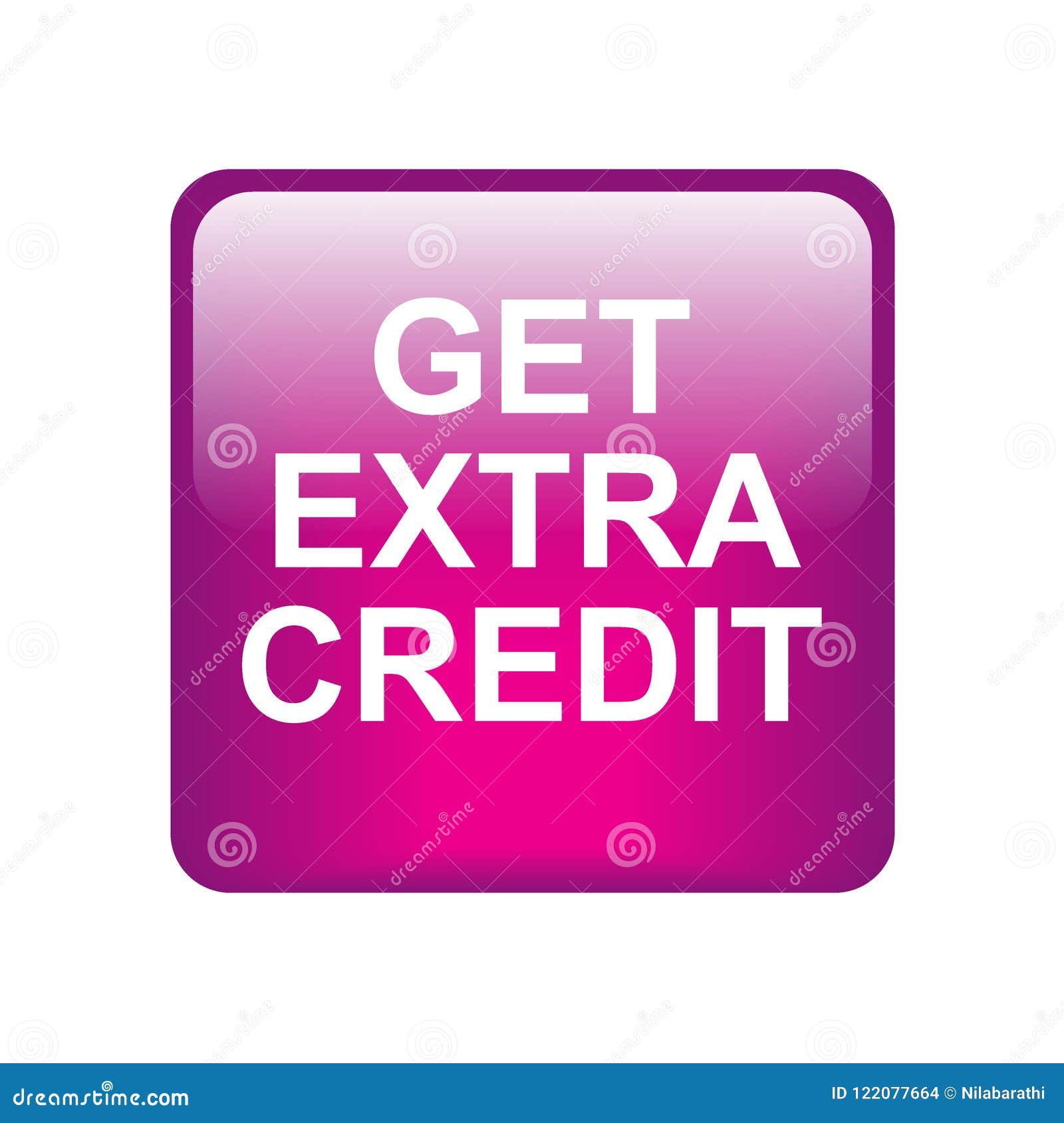 Get extra credit stock illustration. Illustration of campaign - 122077664