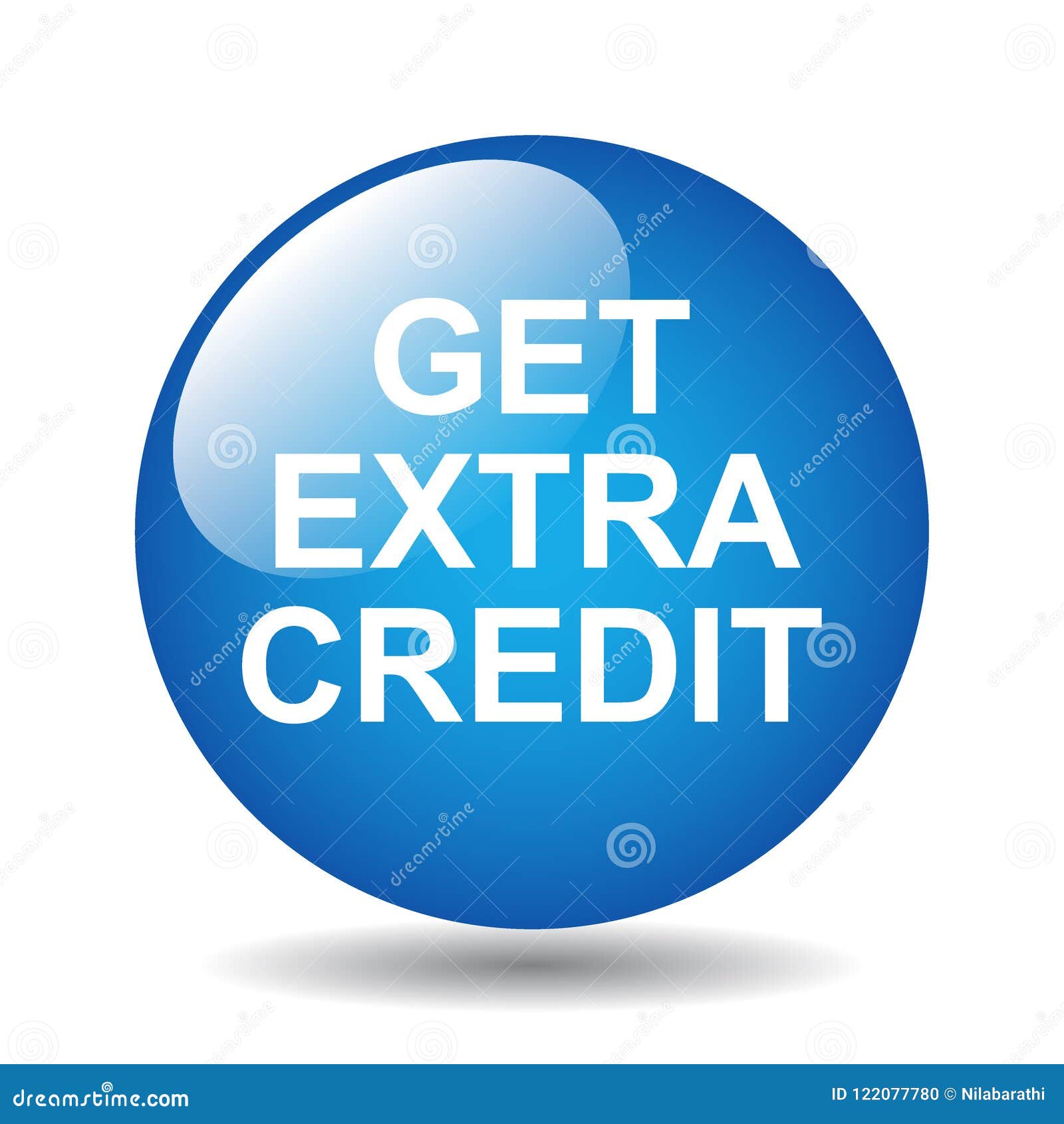 Get extra credit stock illustration. Illustration of credits - 122077780