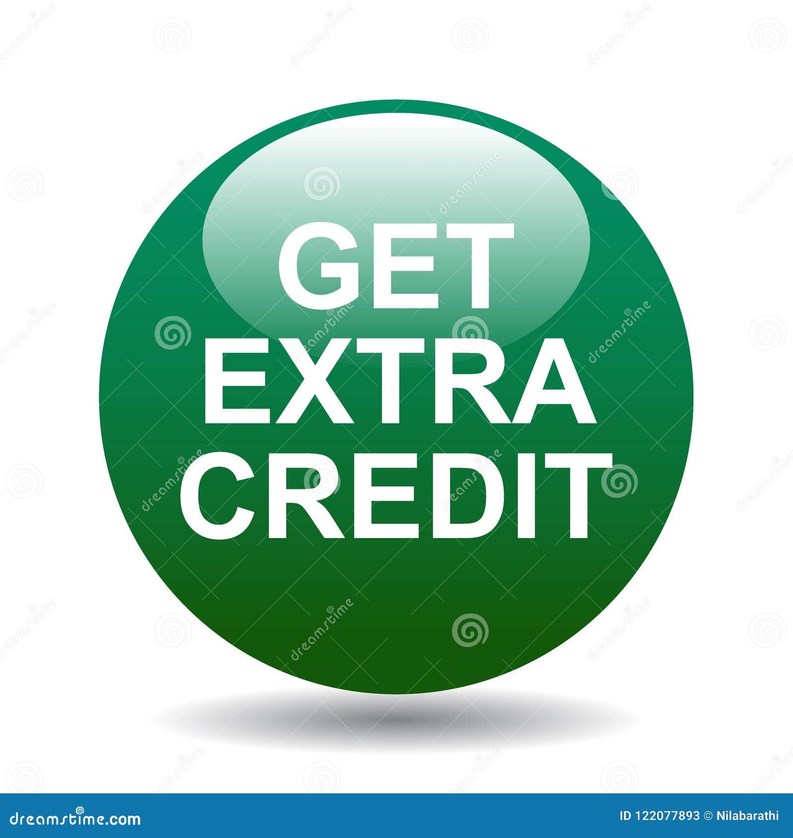 Get extra credit stock illustration. Illustration of coupon - 122077893