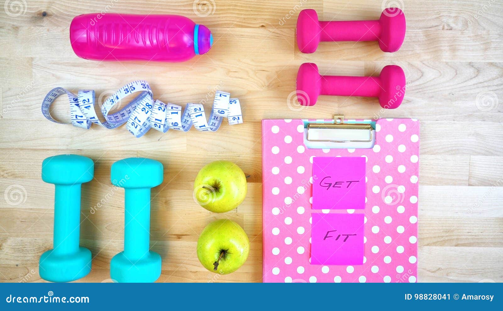 Get Fit Exercise Program Overhead Stock Image - Image of education ...