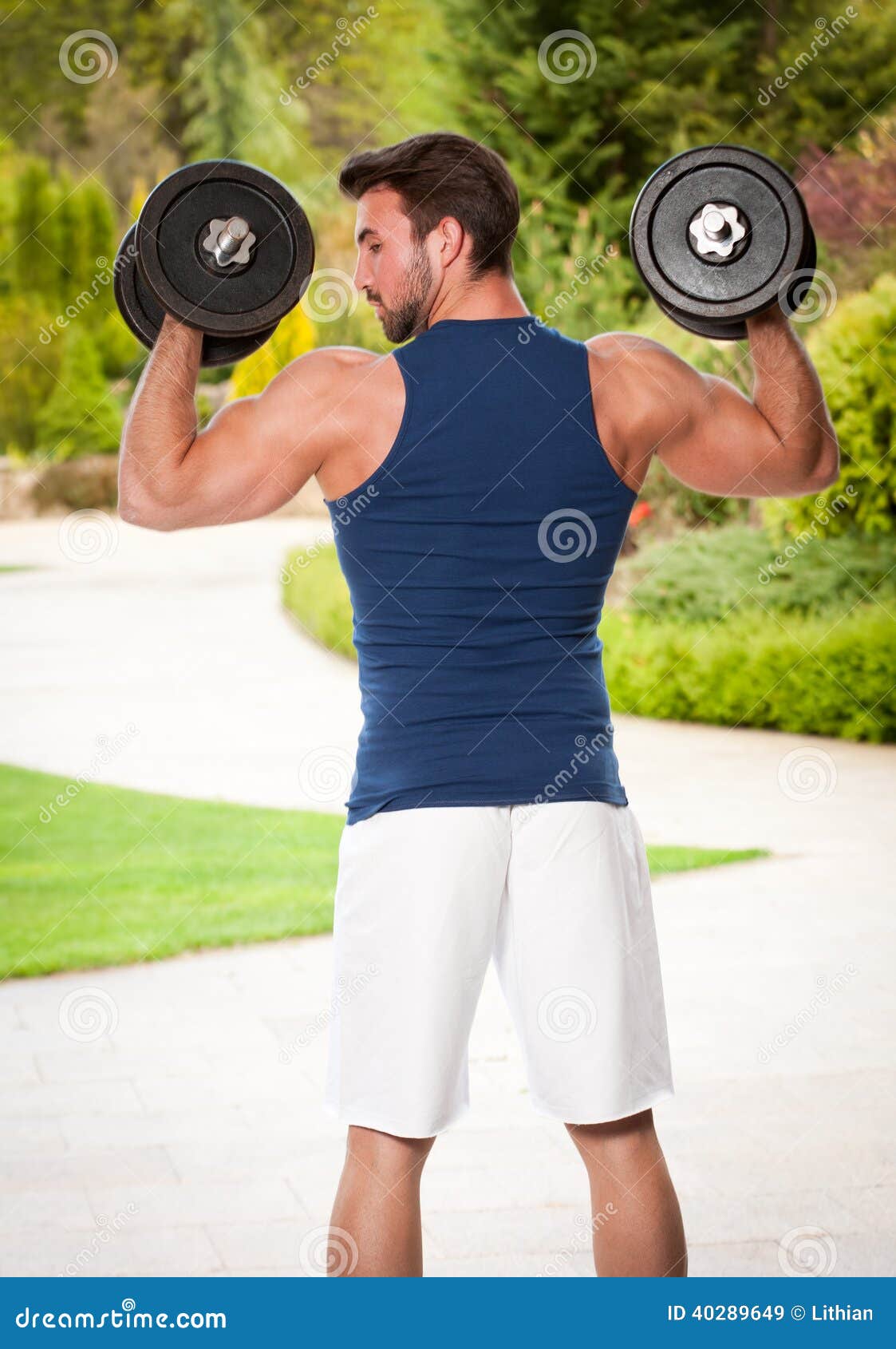 Get fit. stock image. Image of blue, happy, attractive - 40289649