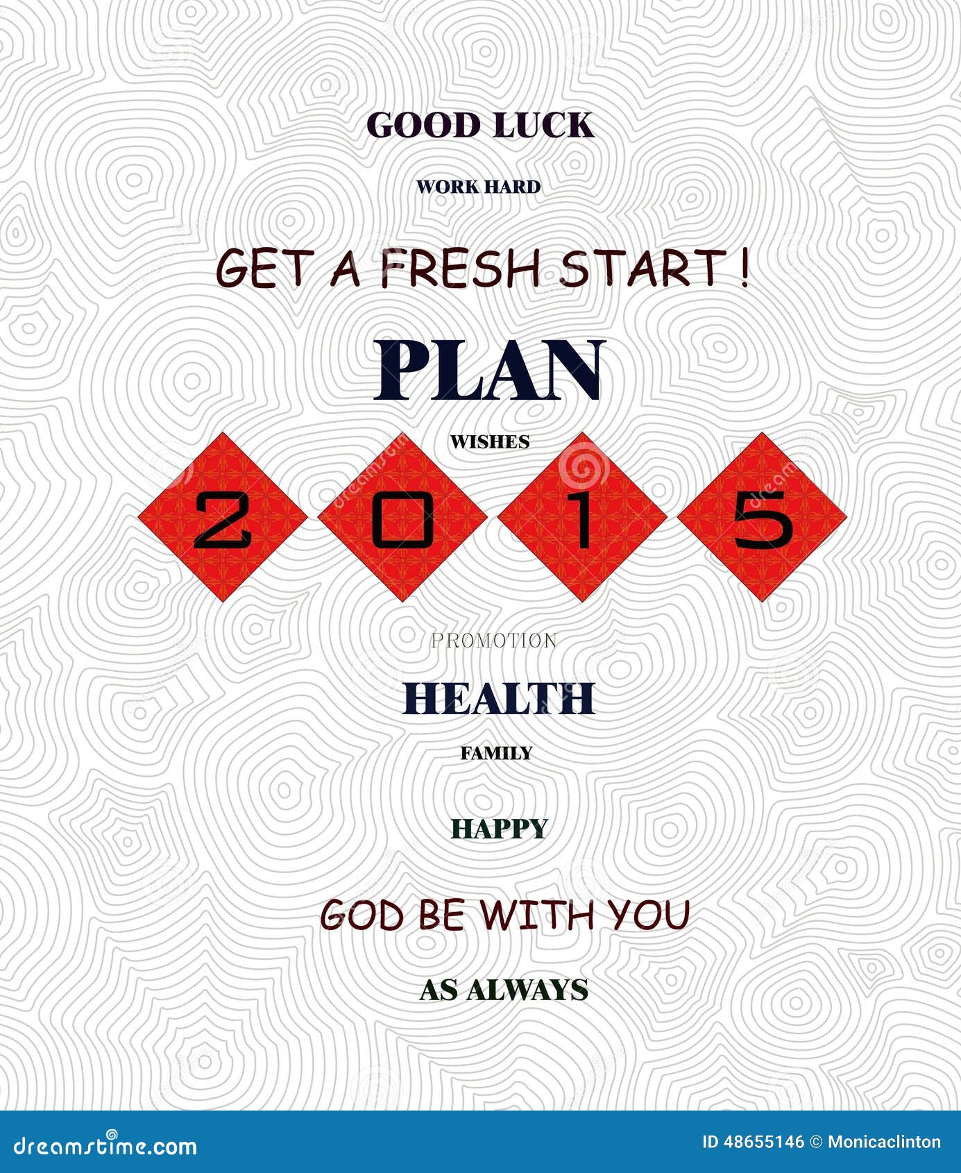 2015 get a fresh start stock vector. Illustration of design - 48655146