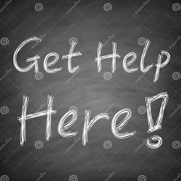 Get Help Here stock illustration. Illustration of guide - 47646357