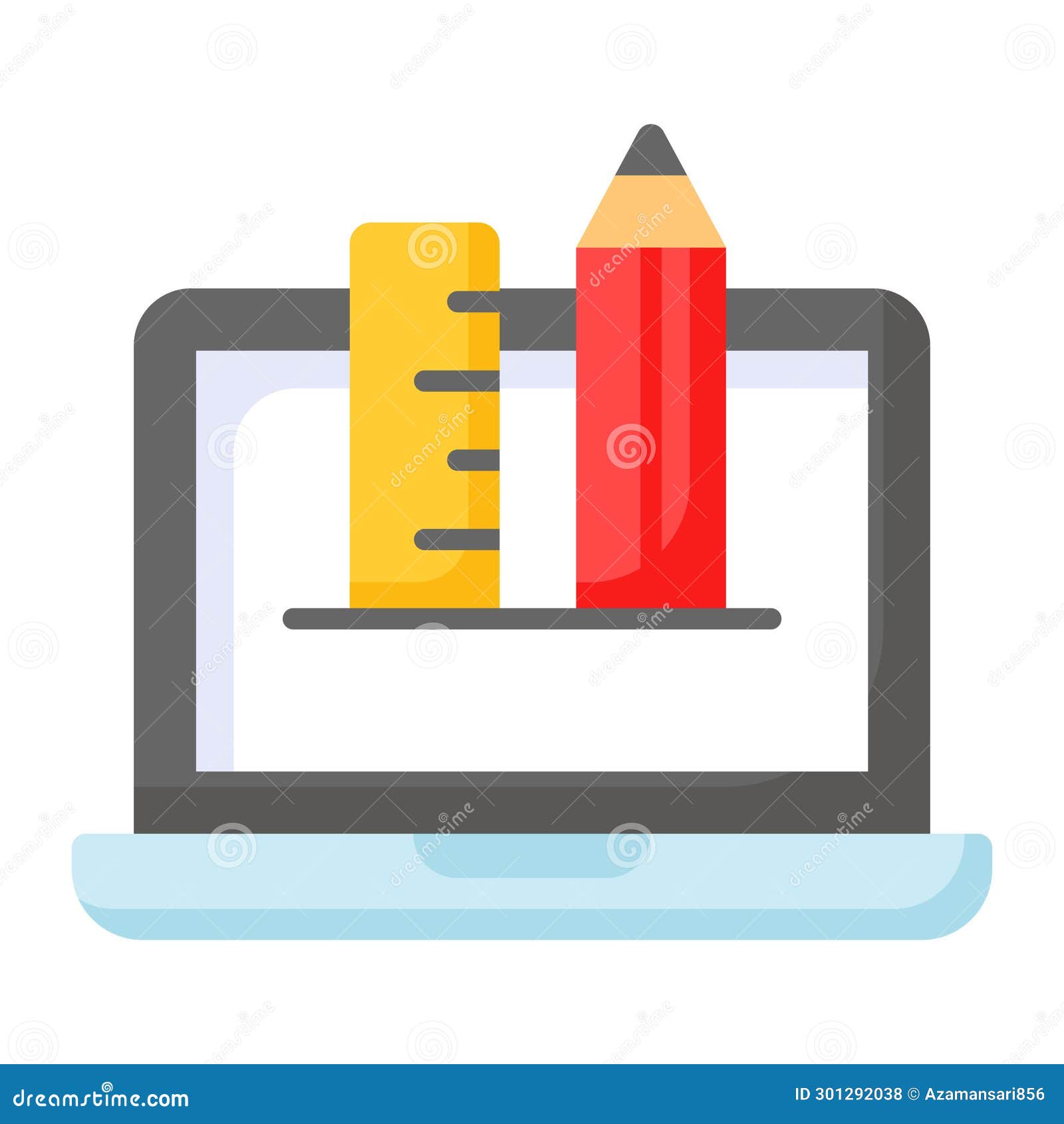 Get Hold on this Amazing Icon of Drawing Tools in Trendy Flat Style ...