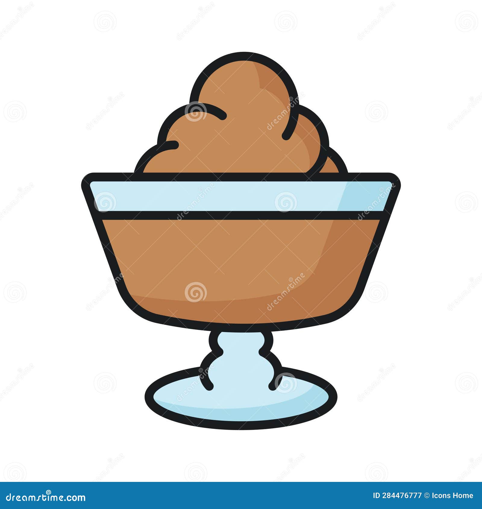 Get Hold on this Beautifully Designed Icon of Chocolate Pudding in ...