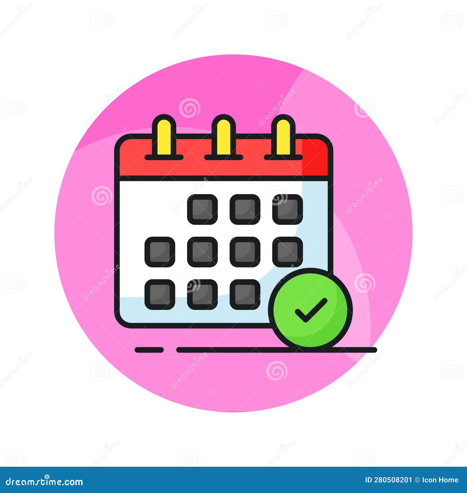 Get Hold this Catchy Vector of Calendar, Concept Icon of Schedule Stock ...
