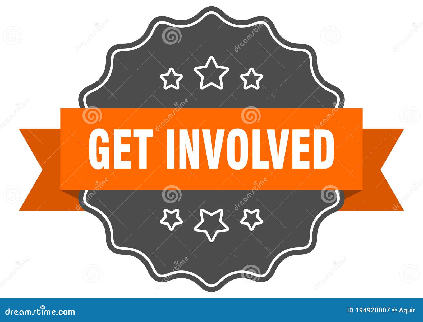 Get Involved Label. Get Involved Isolated Seal. Sticker. Sign Stock ...
