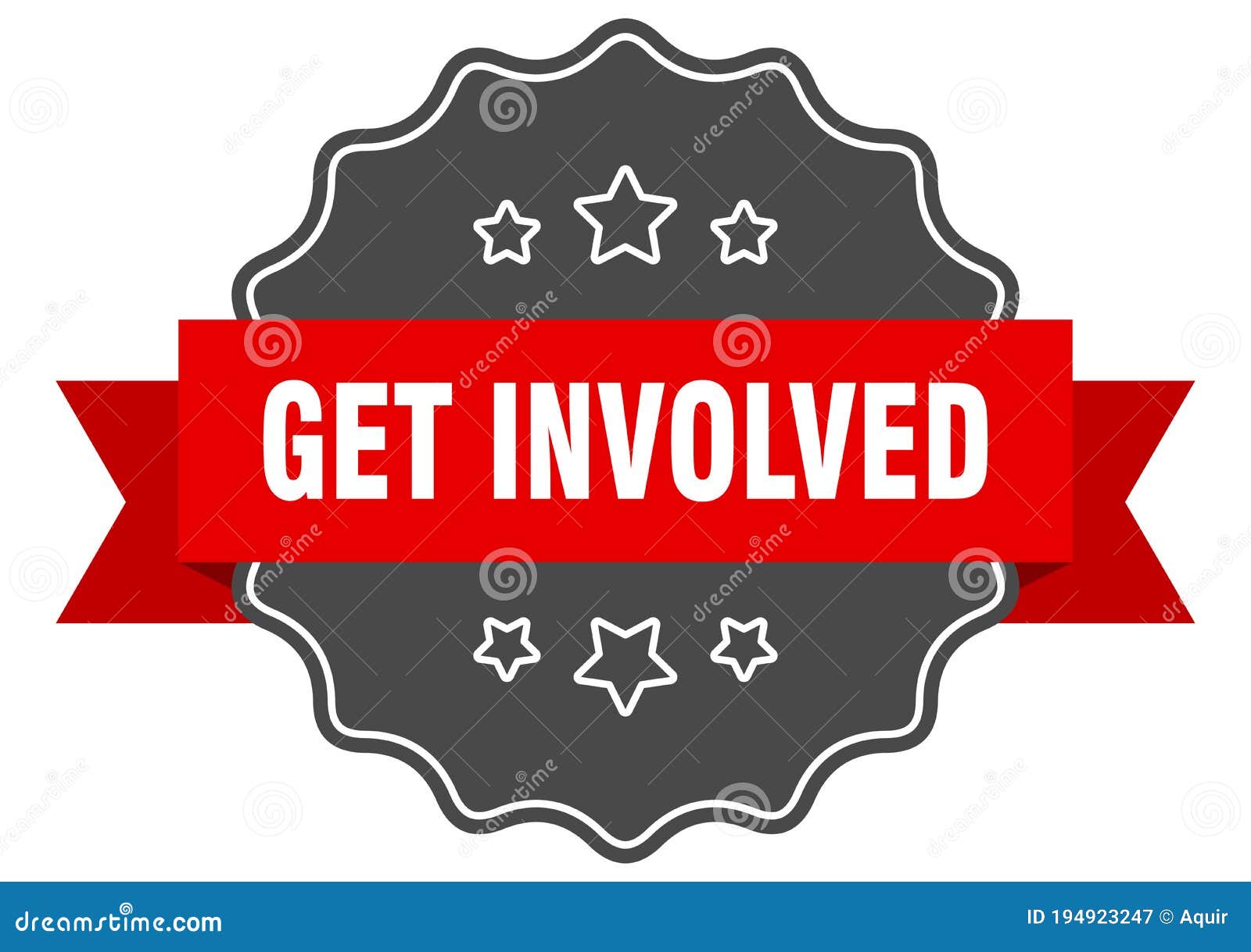 Get Involved Label. Get Involved Isolated Seal. Sticker. Sign Stock ...