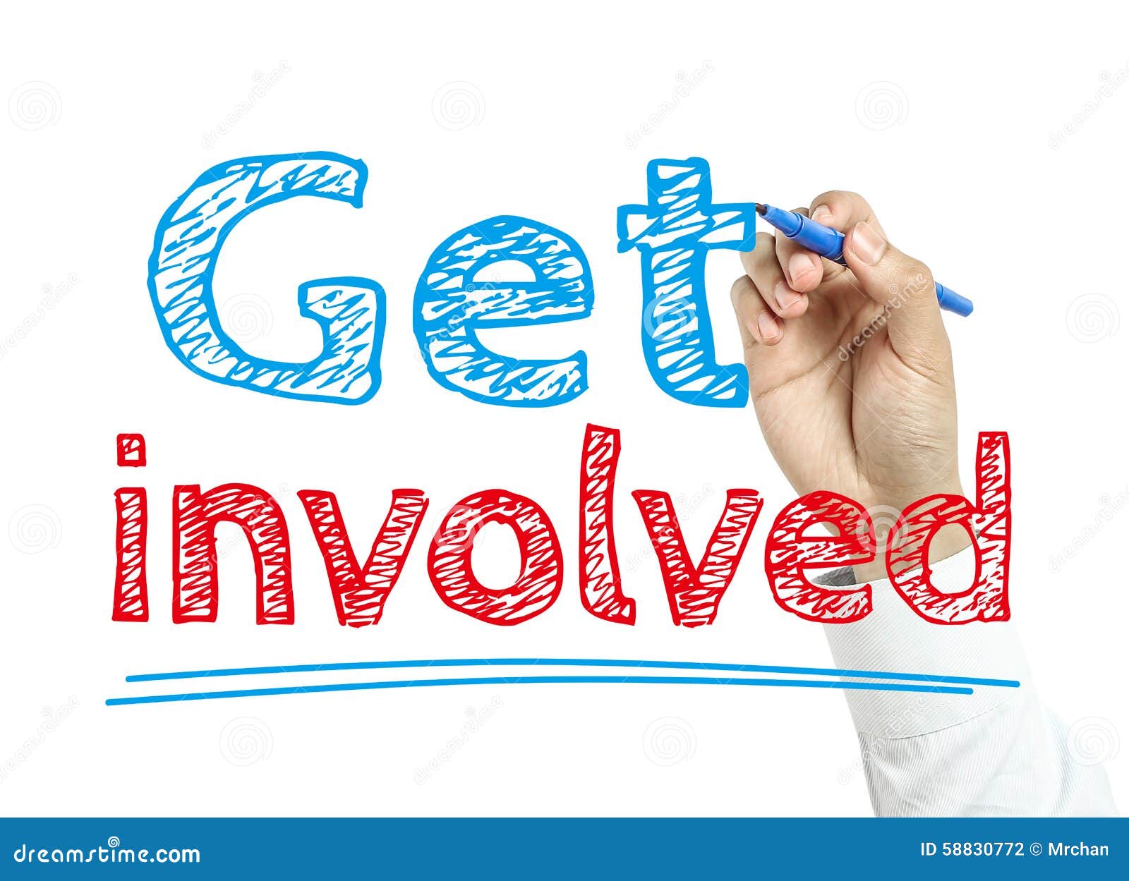 Get involved stock photo. Image of binder, white, hand - 58830772