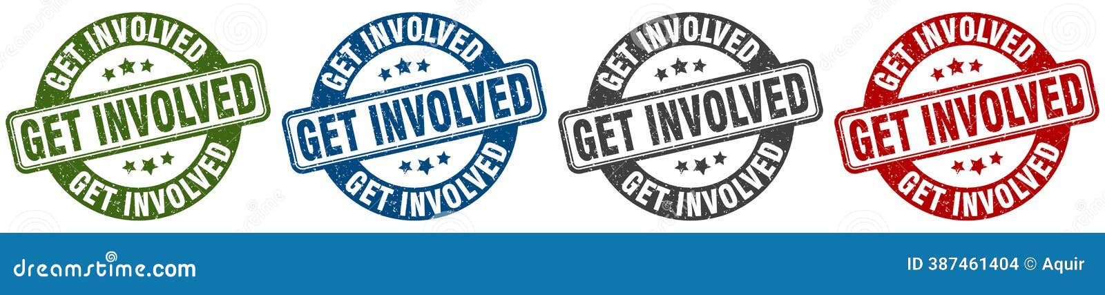 Get Involved Stamp. Get Involved Label On Transparent Background. Round ...