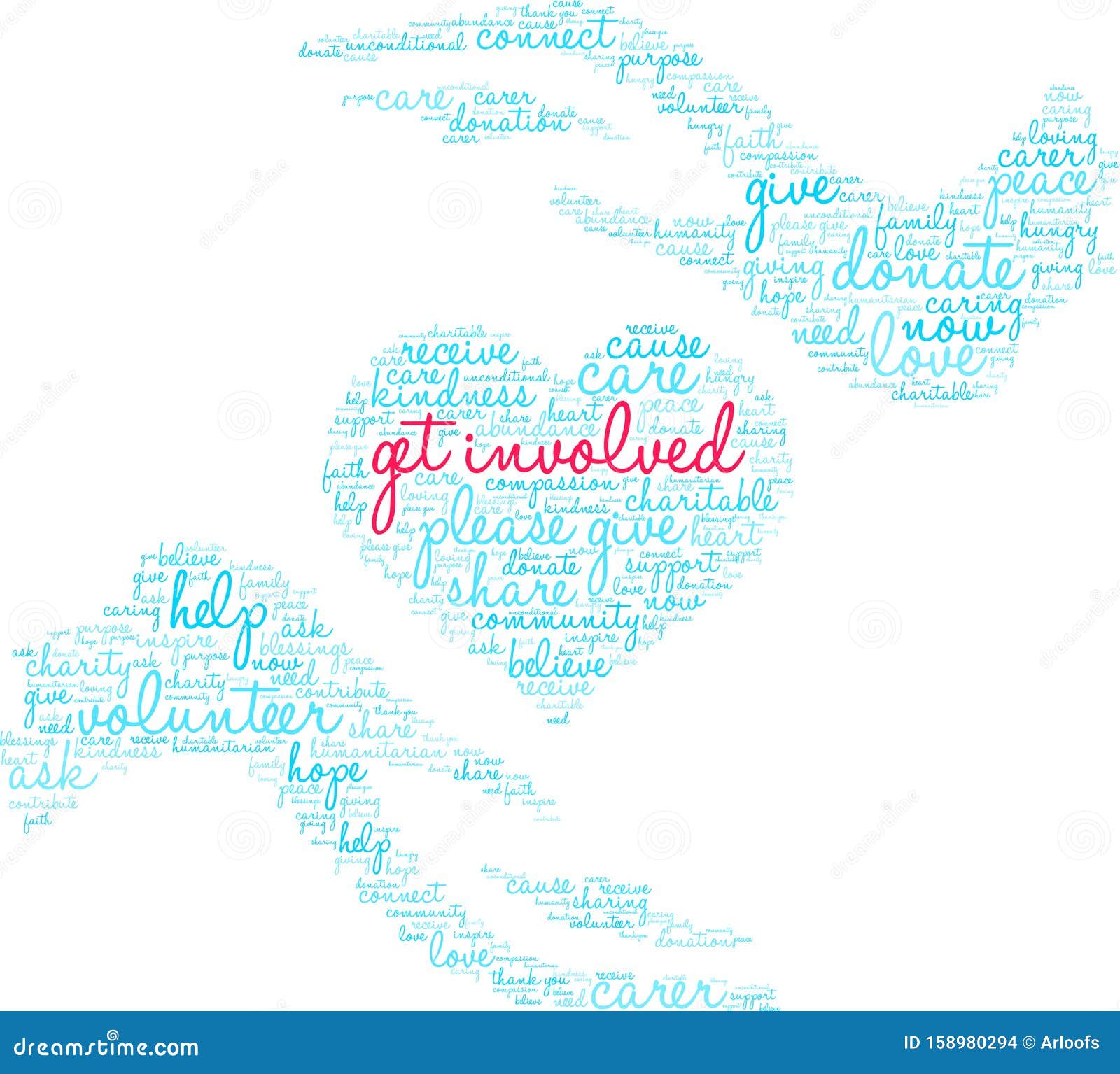 Get Involved Word Cloud stock vector. Illustration of support - 158980294