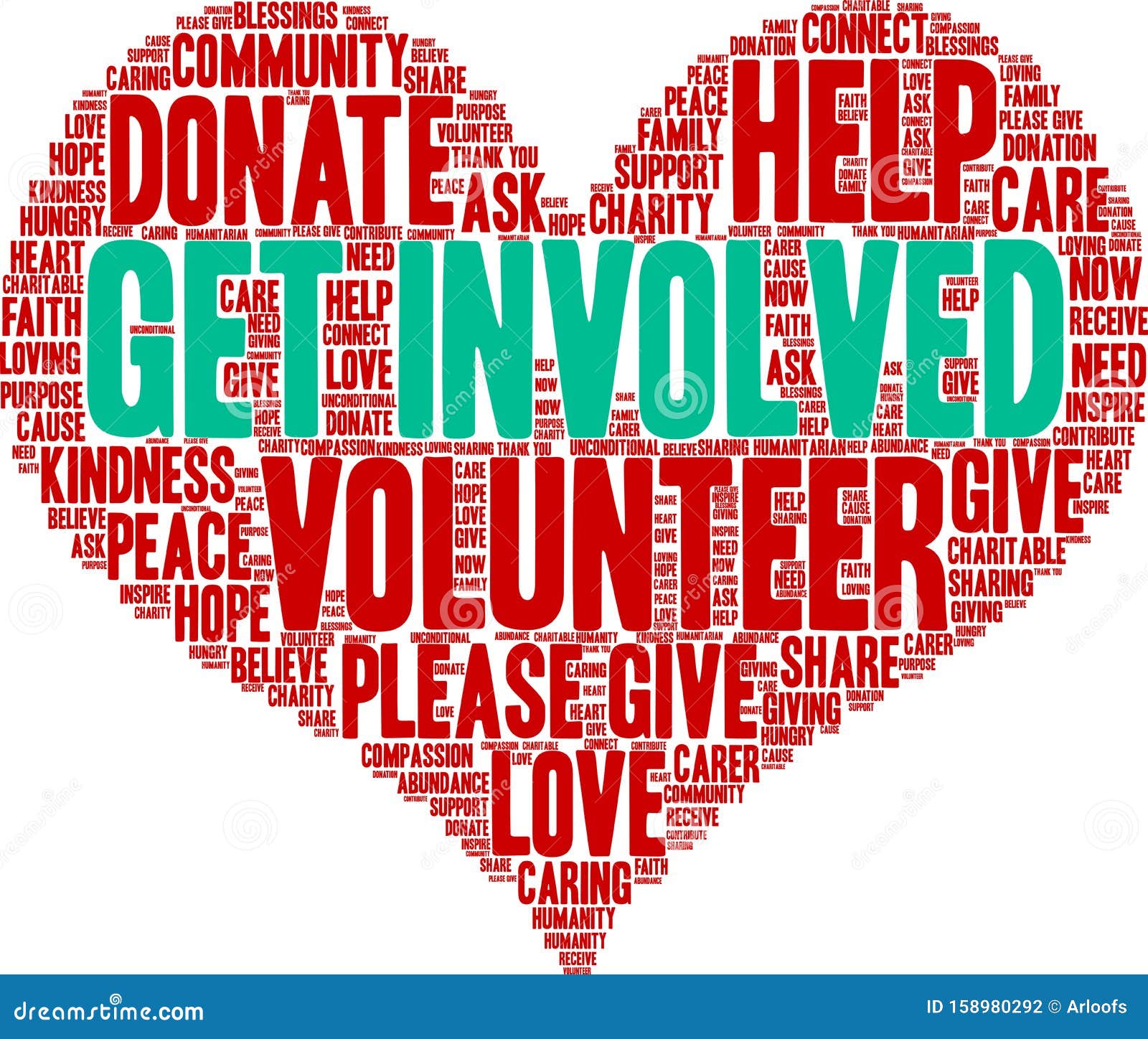 Get Involved Word Cloud. stock vector. Illustration of giving - 158980292