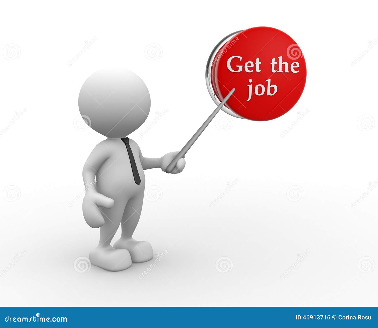 Get the job stock illustration. Illustration of concept - 46913716