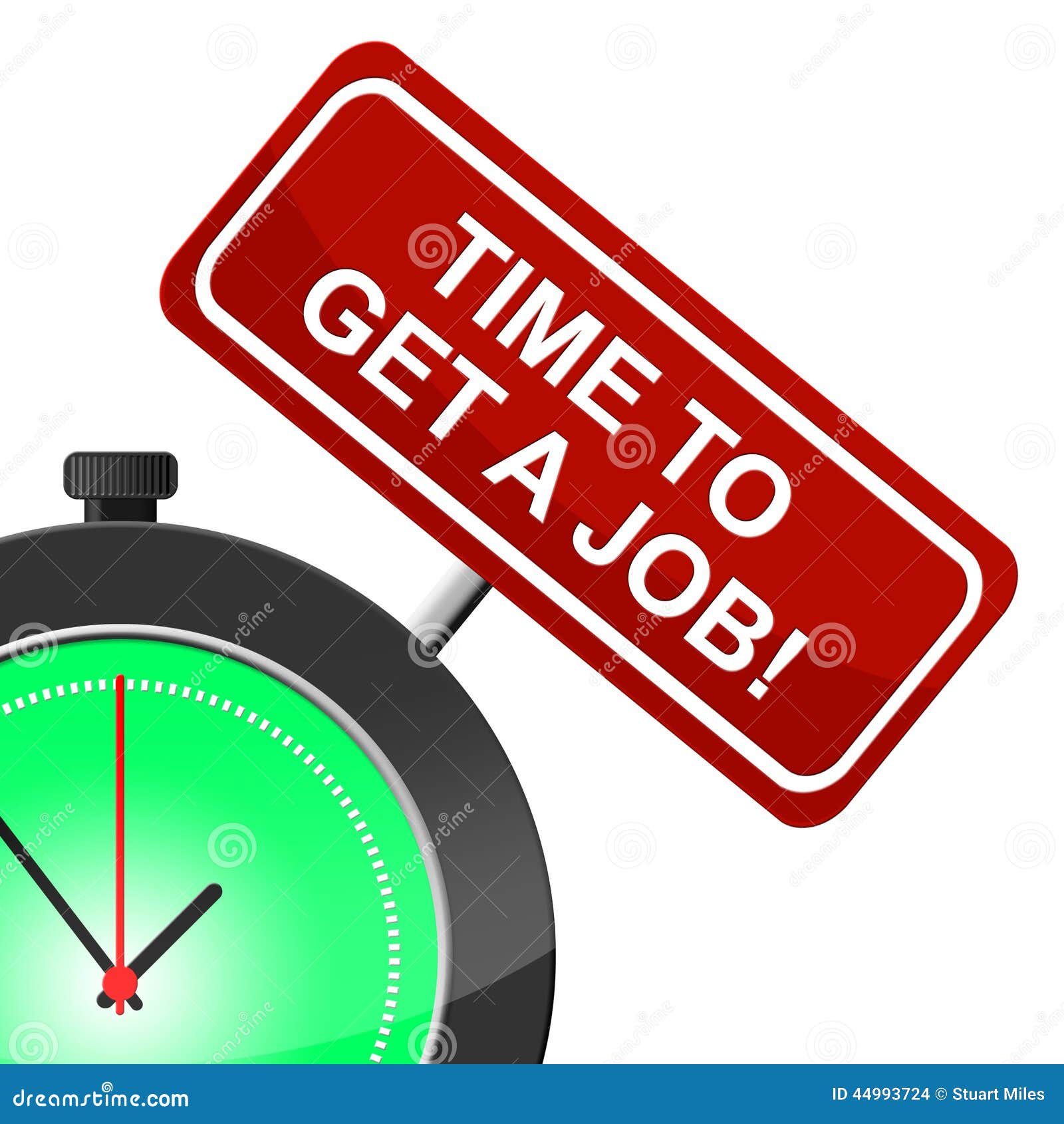 Get a Job Means at the Moment and Currently Stock Illustration ...