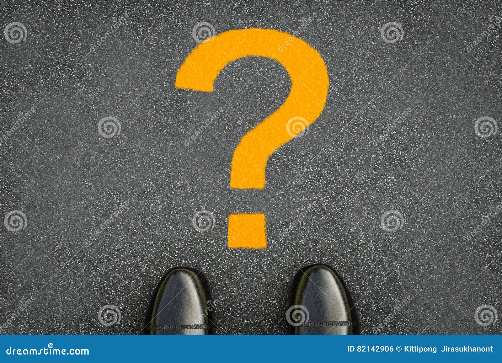 Get Lost Concept with Yellow Question Mark Stock Photo - Image of ...