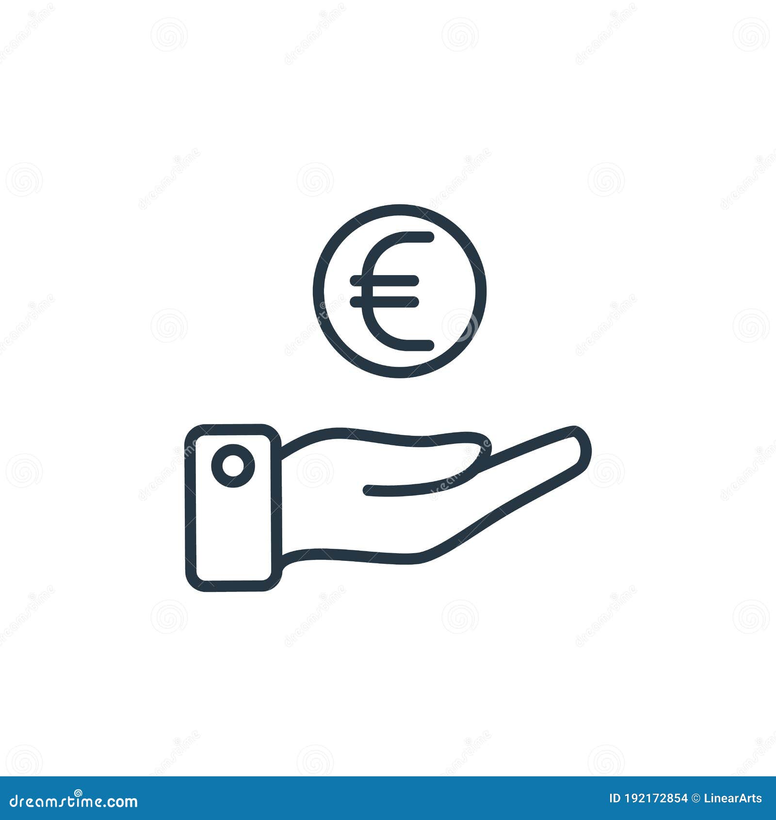 Get Money Icon Vector from Money Concept. Thin Line Illustration of Get ...