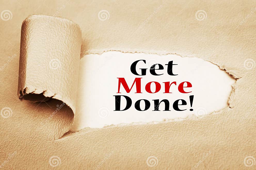 Get More Done stock photo. Image of accomplish, slogan - 70410264