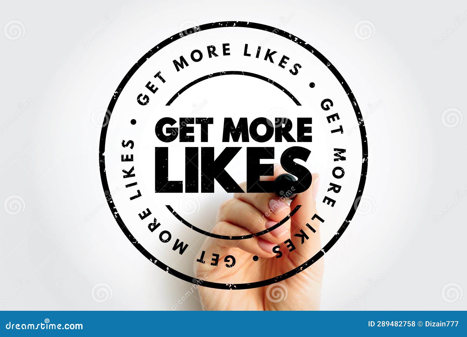 Get More Likes Text Stamp, Concept Background Stock Photo - Image of ...