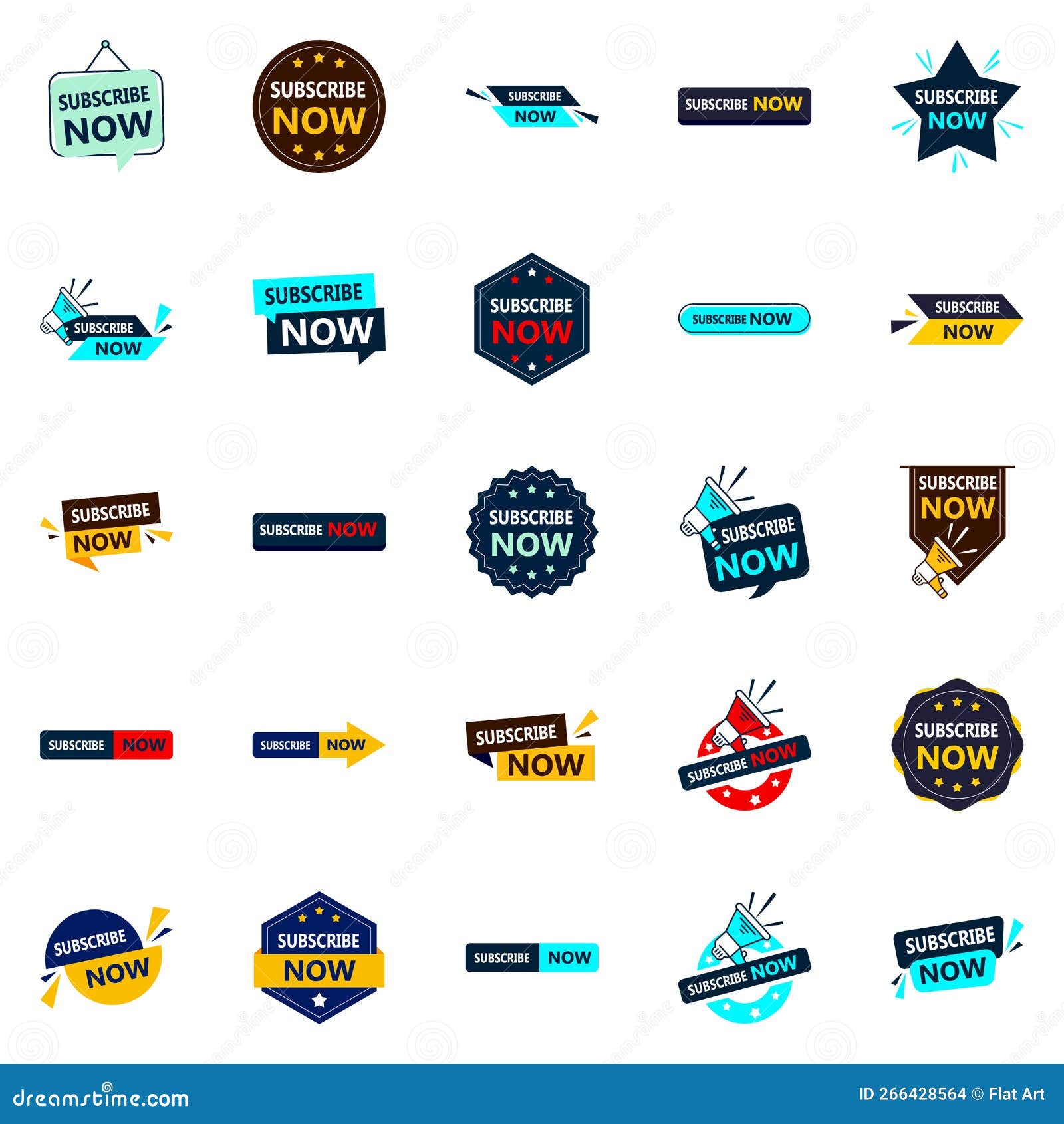 Get More Subscribers 25 Attention-Grabbing Vector Banners Stock Vector ...