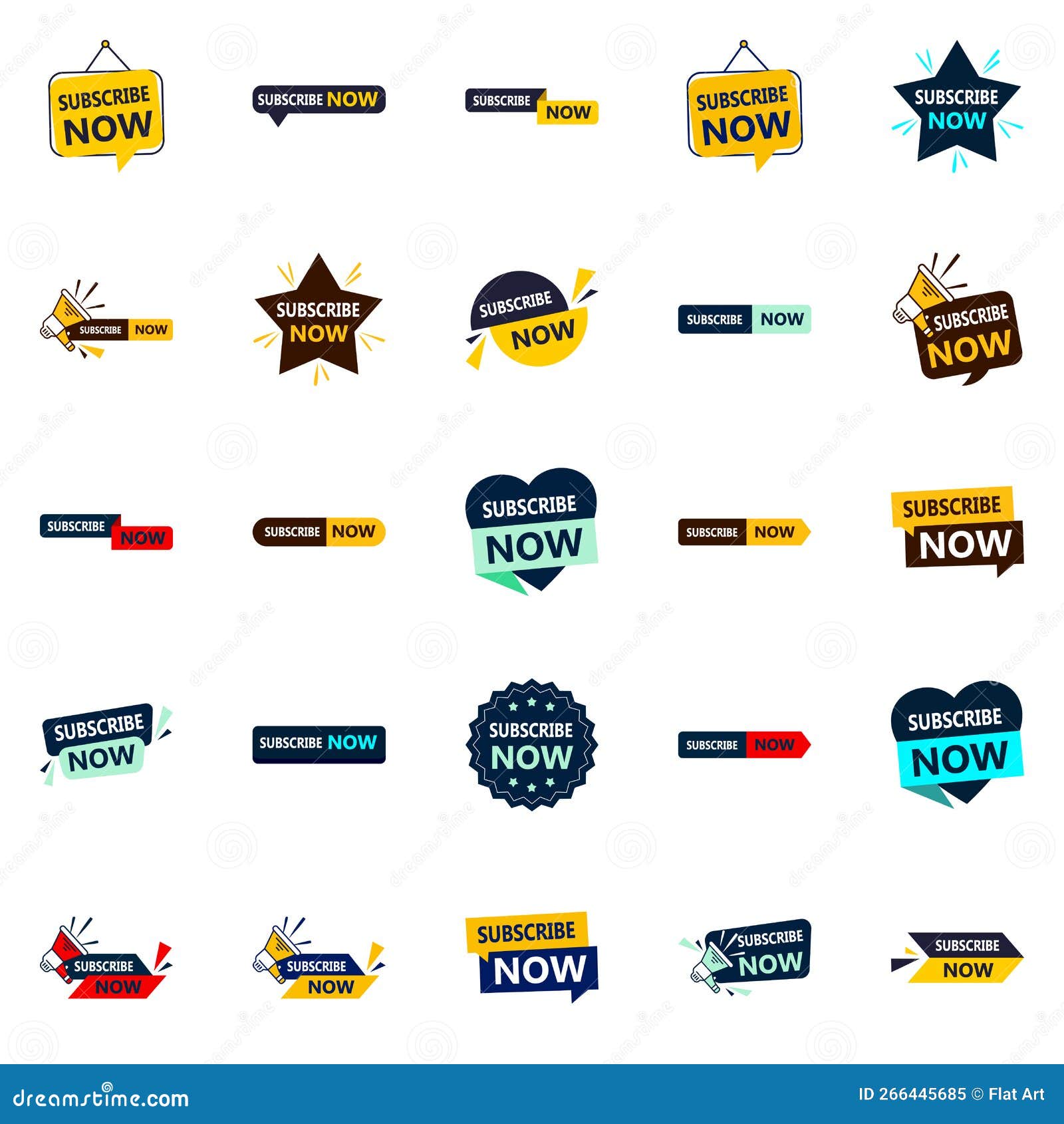 Get More Subscribers 25 Attention-Grabbing Vector Banners Stock Vector ...