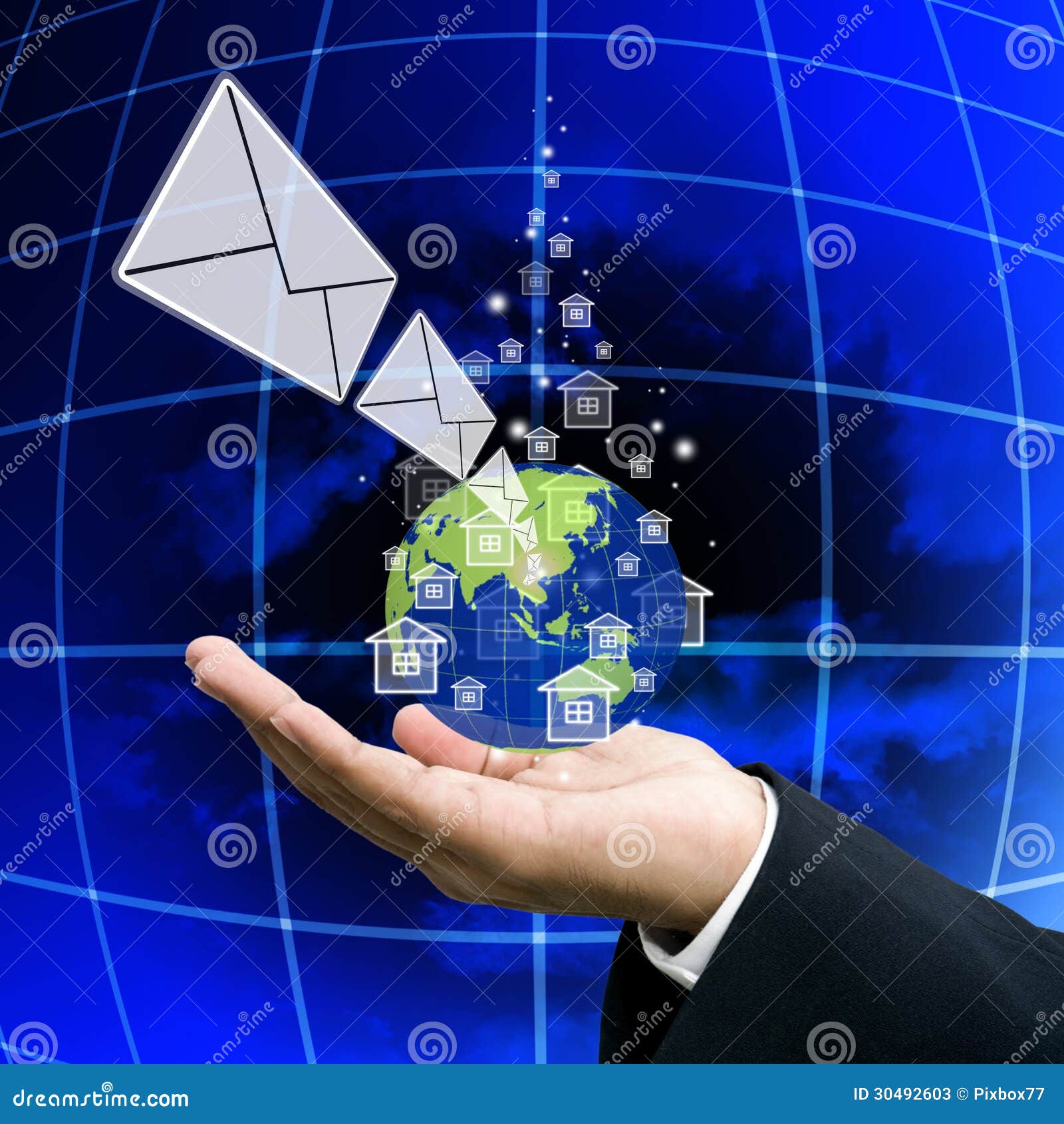 Get the News from Network, Globalization Stock Image - Image of high ...