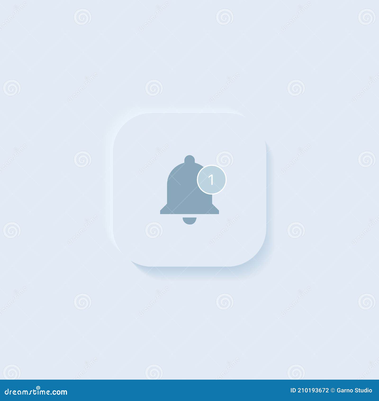 Get Notified Icon. Bell Button with Notification Stock Vector ...