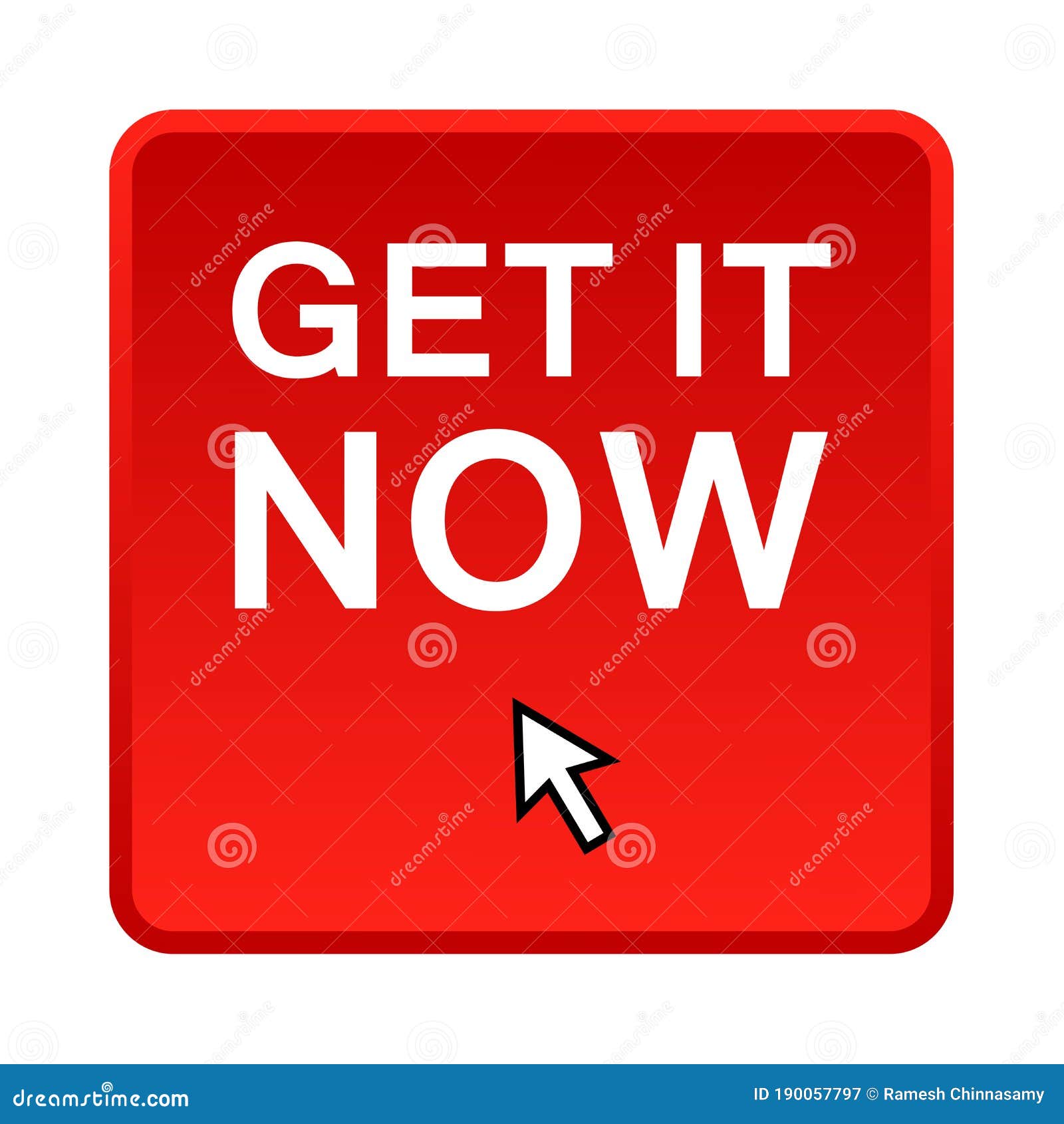 Get it now button stock vector. Illustration of glossy - 190057797