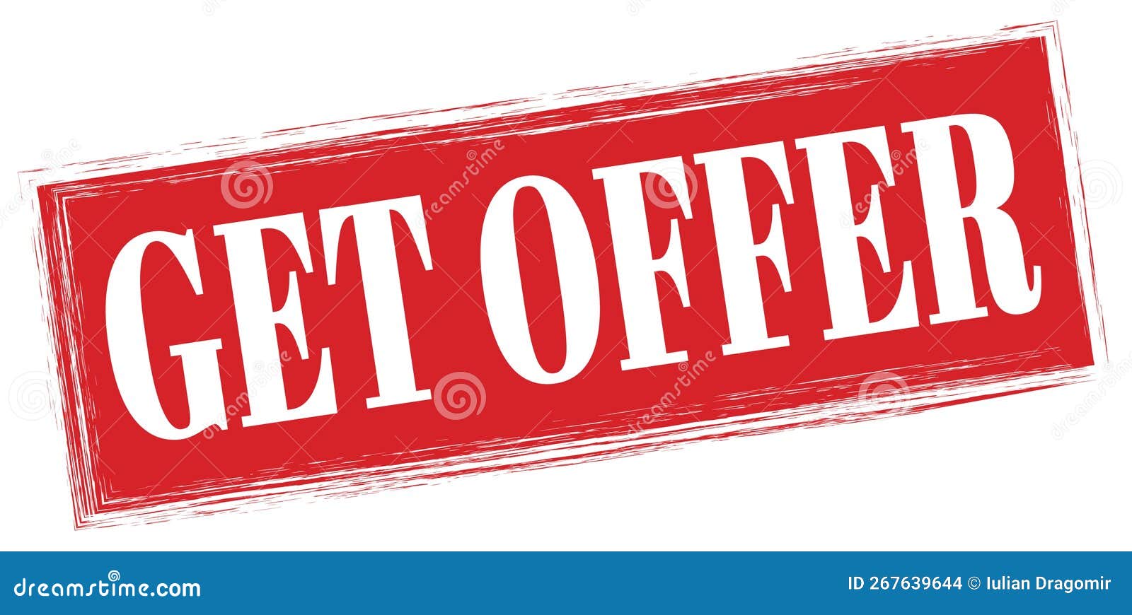 GET OFFER Text Written on Red Stamp Sign Stock Illustration ...