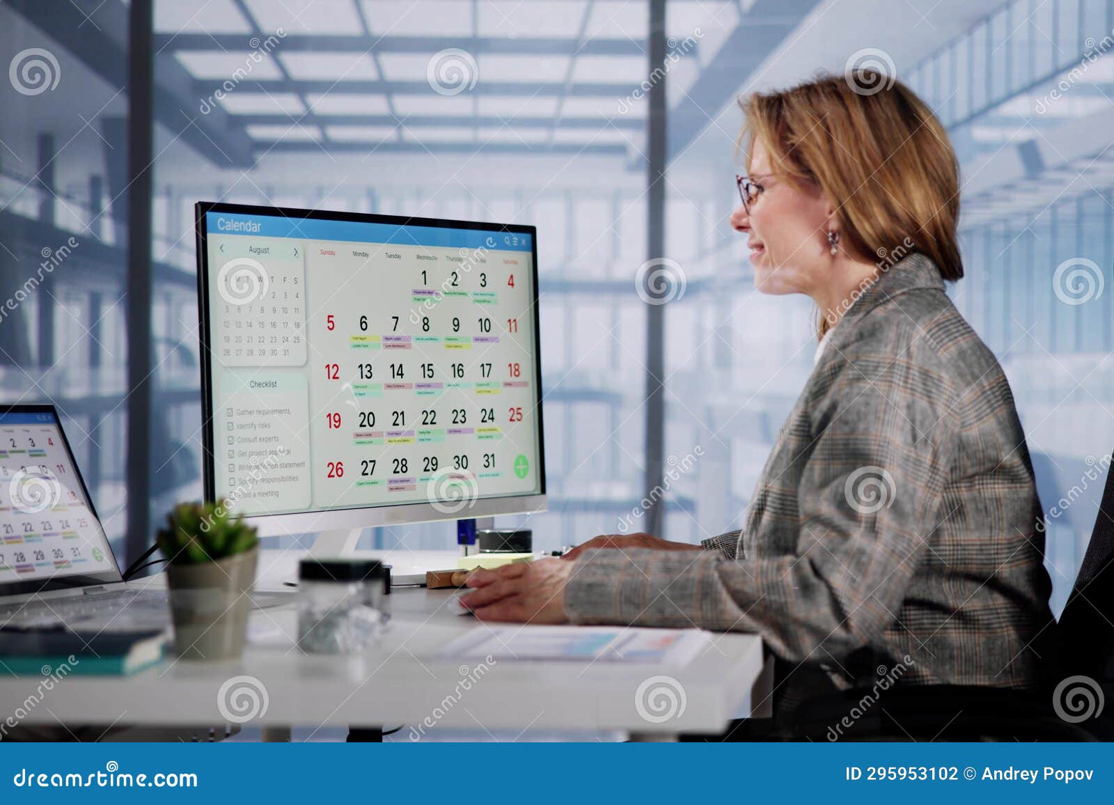 Get Organized: a Quick Look at Your Appointment Schedule Stock Photo ...