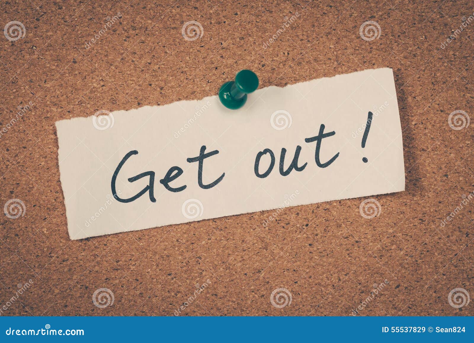 Get out stock image. Image of cork, bulletin, symbol - 55537829