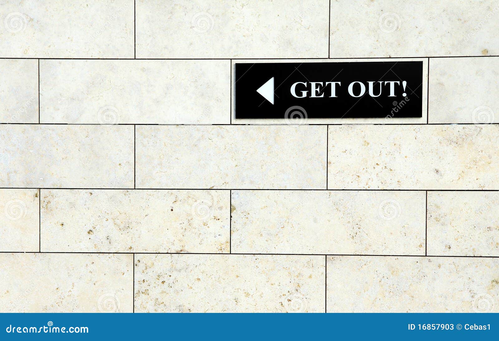 Get out sign stock image. Image of pointer, wall, demand - 16857903