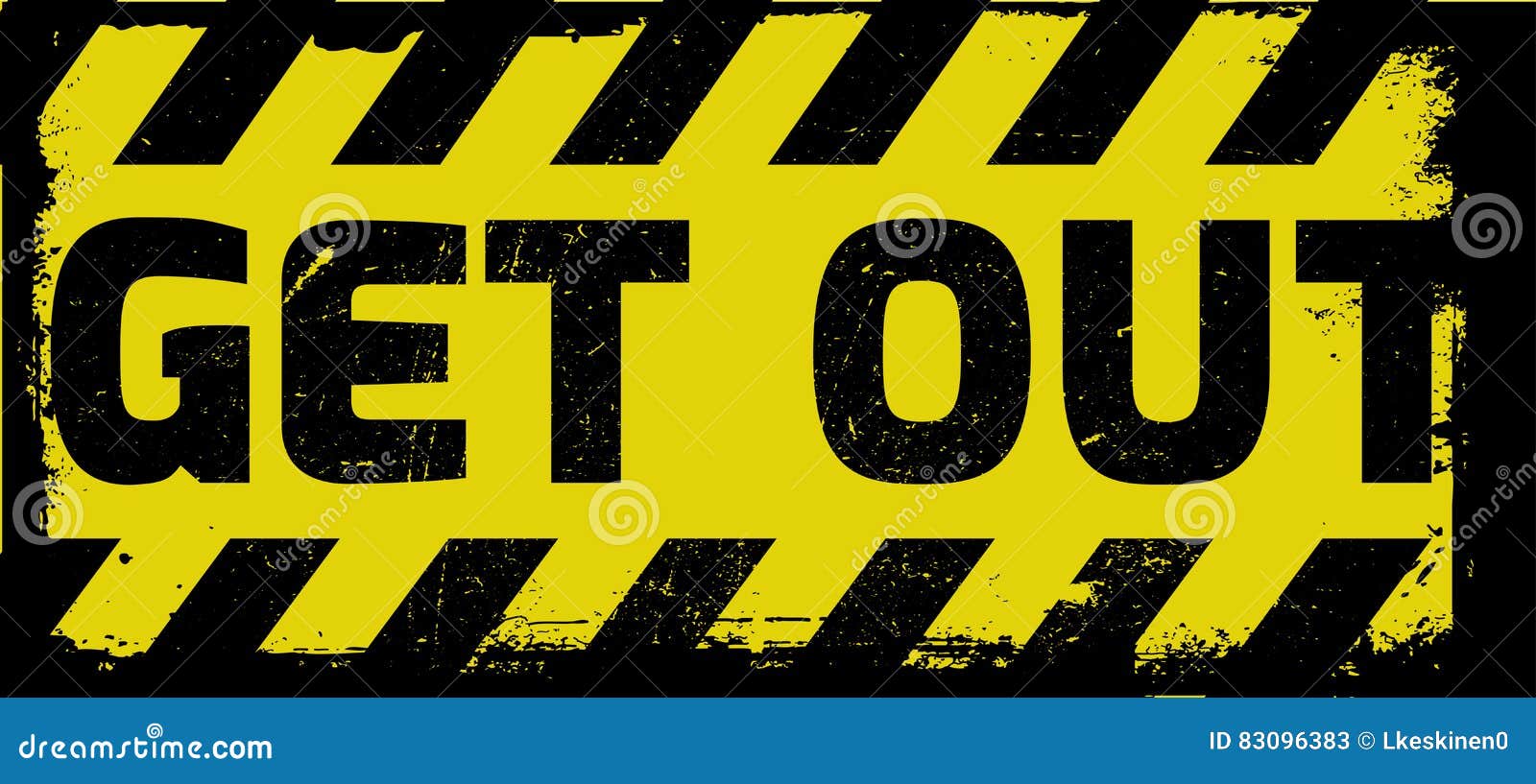 Get out sign stock vector. Illustration of frankly, leave - 83096383