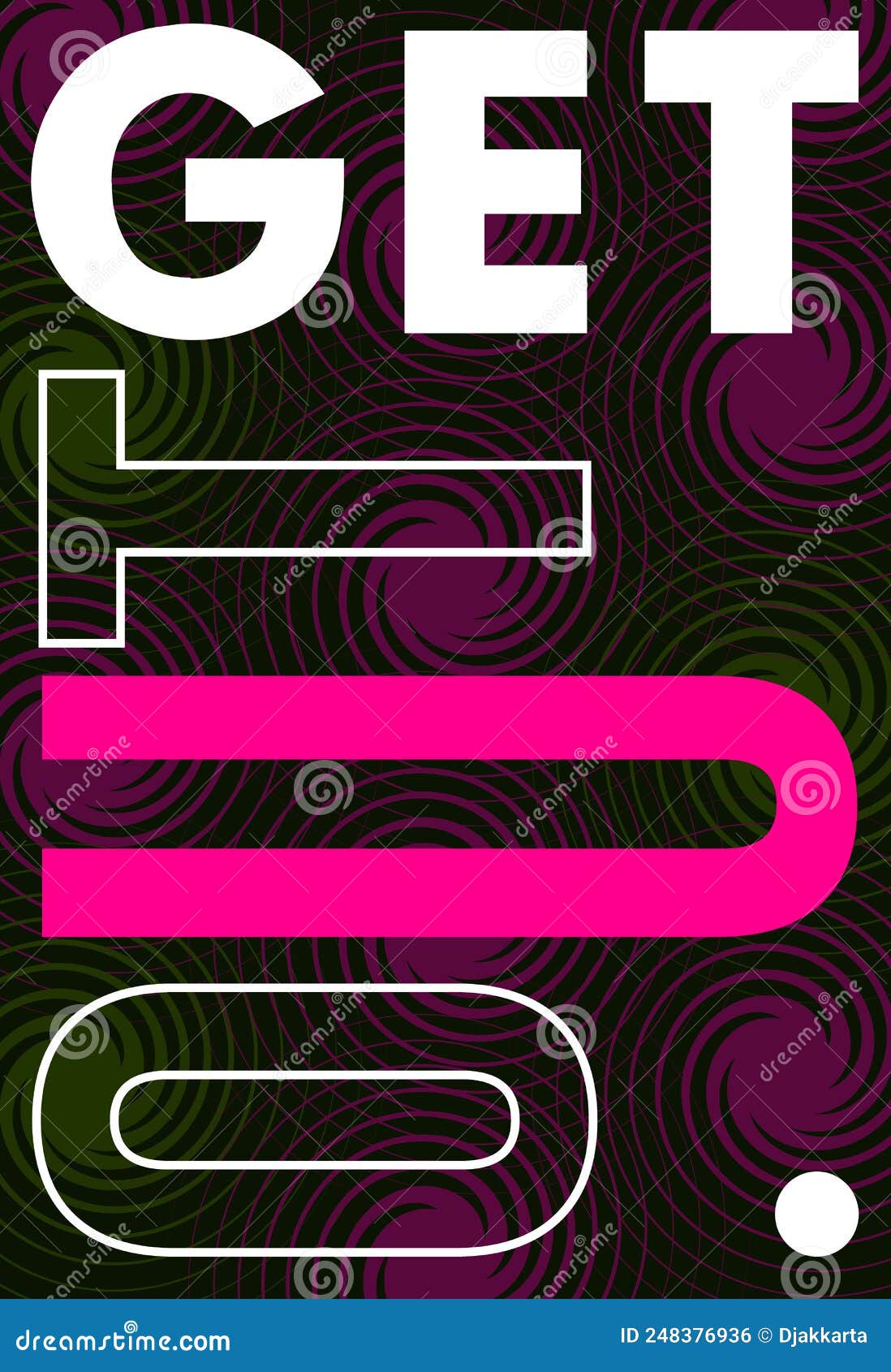 Get Out Typography Vector Poster Stock Vector - Illustration of ...