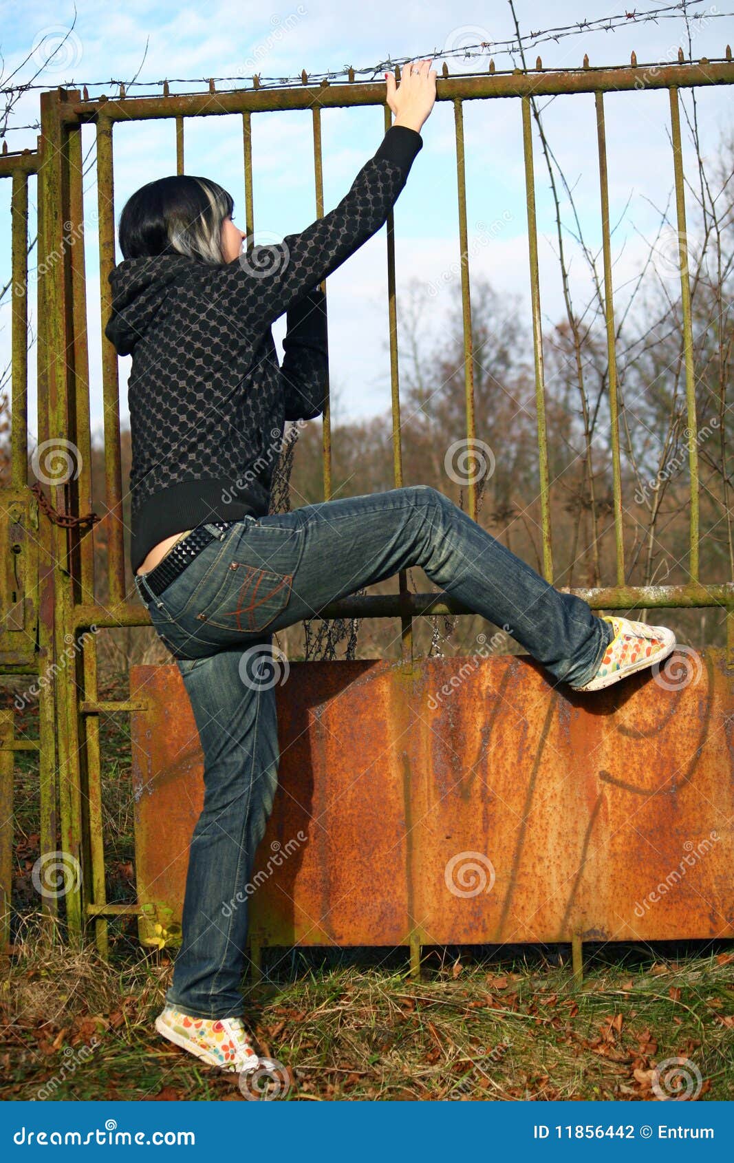 Get over the obstruction stock photo. Image of metal - 11856442