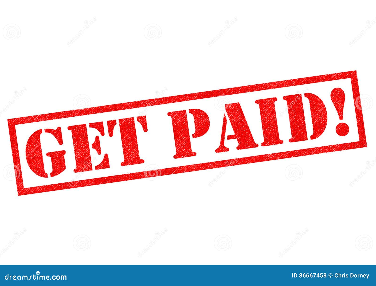 GET PAID! stock illustration. Illustration of button - 86667458