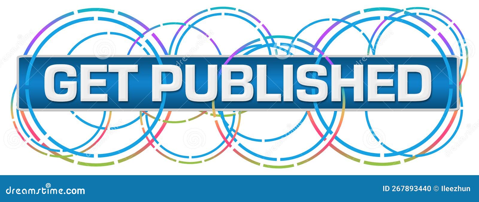 Get Published Blue Strokes Symbol Horizontal Stock Photography ...