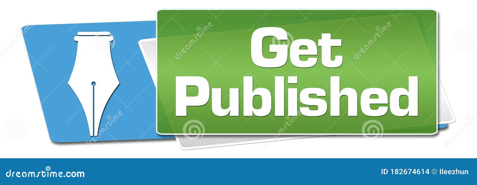 Get Published Blue Strokes Symbol Horizontal Stock Photography ...