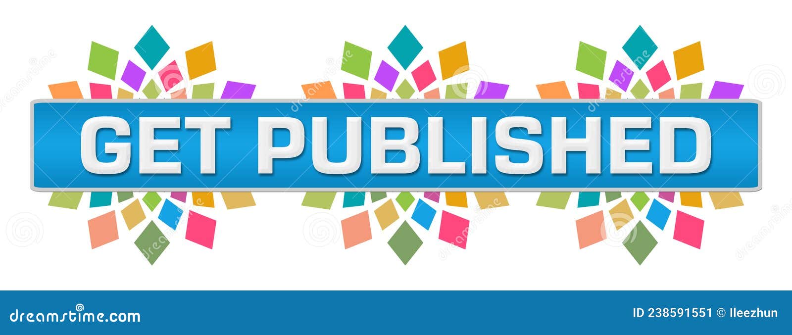 Get Published Blue Strokes Symbol Horizontal Stock Photography ...