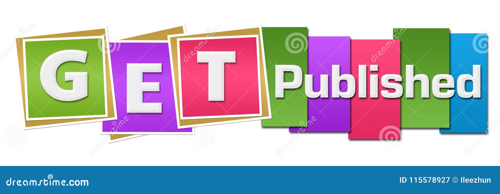 Get Published Colorful Squares Stripes Horizontal Stock Illustration ...