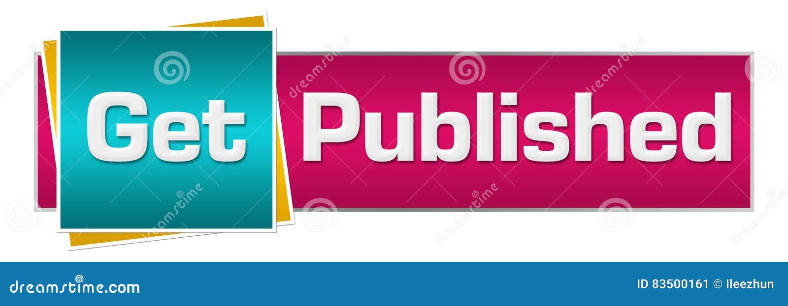 Get Published Blue Strokes Symbol Horizontal Stock Photography ...